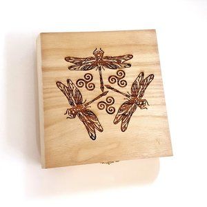Lyoncraft | Storage & Organization | Celtic Dragonfly Wooden Box 75 X ...
